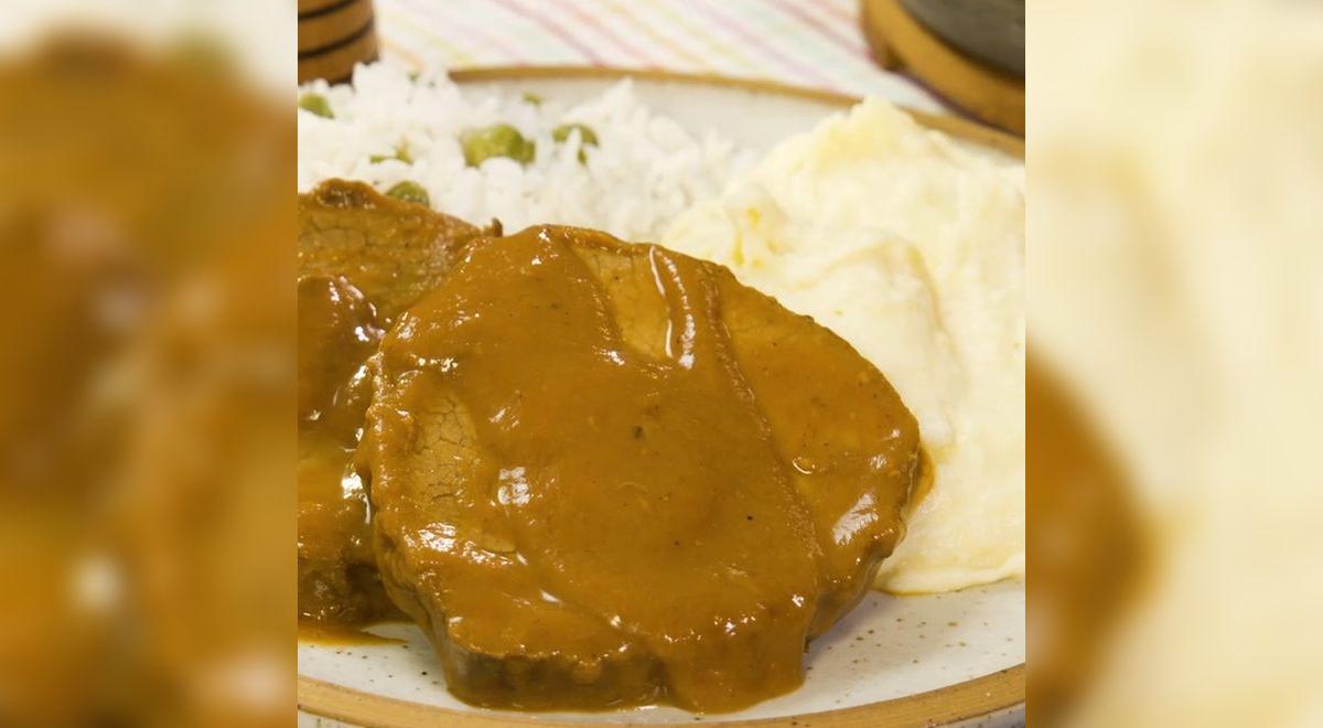 Asado de res con puré de papas: receta (VIDEO) | Recetas Buenazo