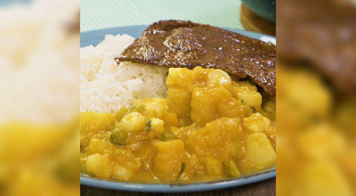 Locro de zapallo con bistec: receta VIDEO | Recetas Buenazo