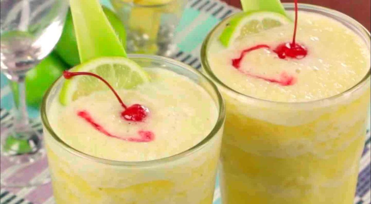 Limonada frozen con piña: receta paso a paso