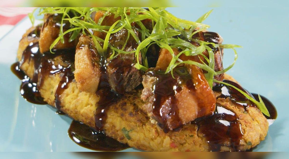 Tacuchaufa con chicharrón oriental: receta paso a paso VIDEO