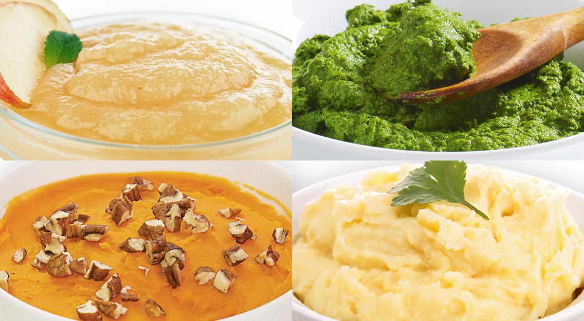 4 purés para la cena de Navidad