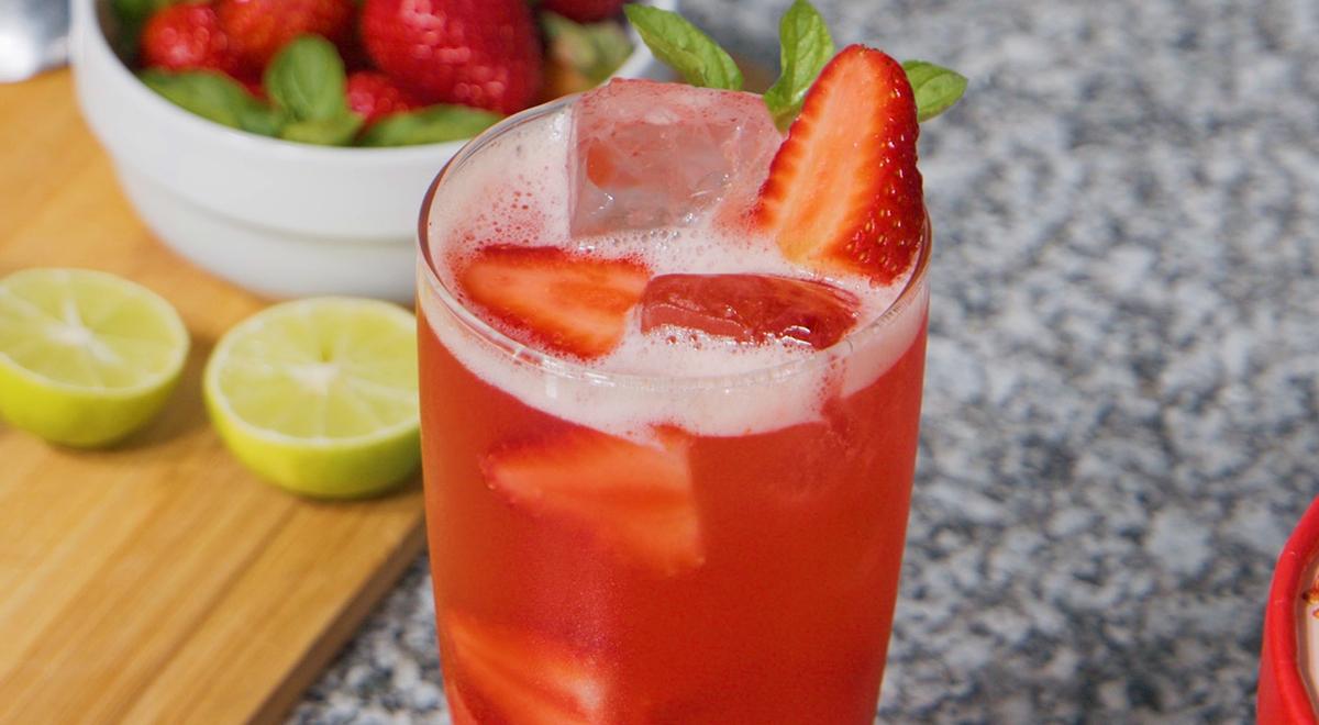 Limonada de fresa: receta paso a paso (VIDEO)