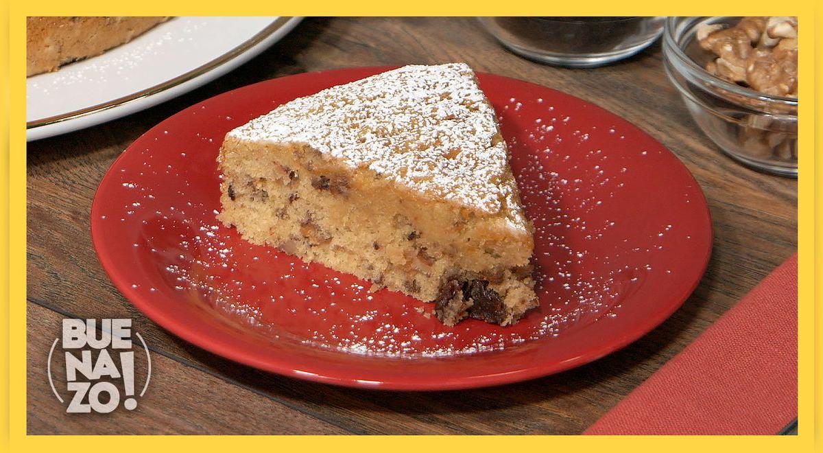 Bizcocho con pasas y nueces: receta paso a paso