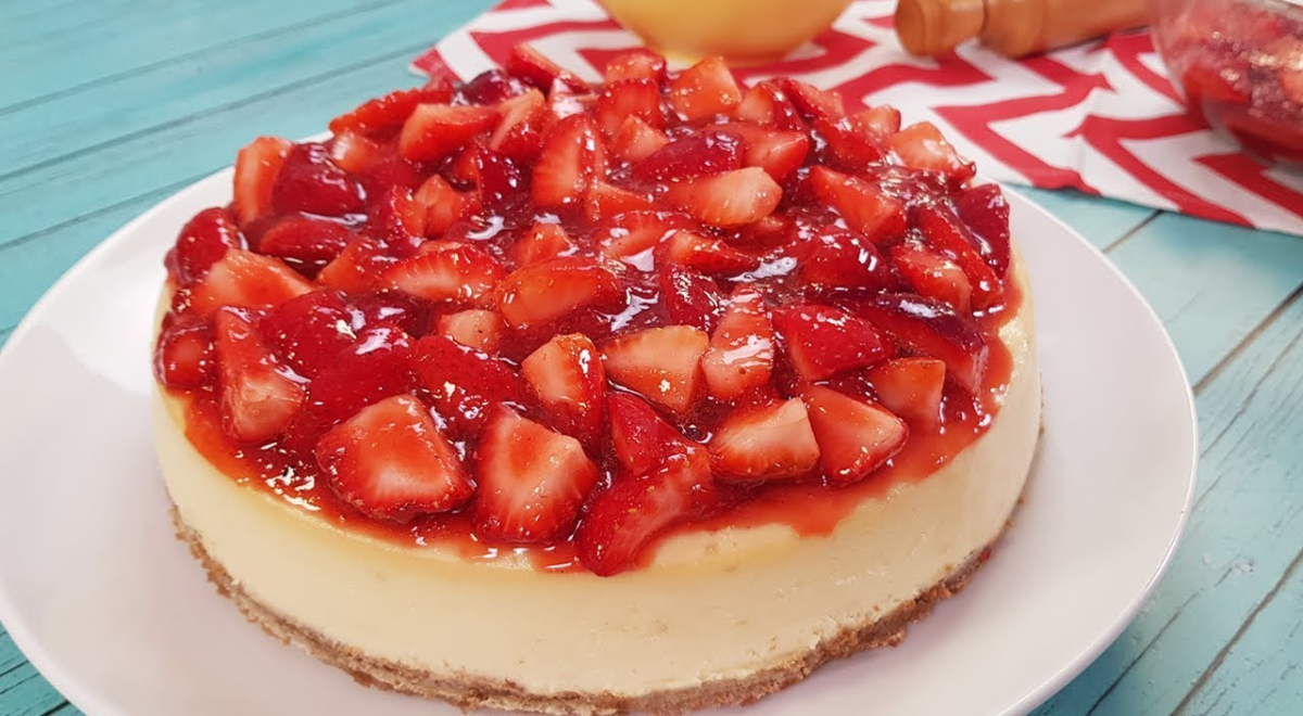 Cheesecake de Fresa con mermelada: receta paso a paso (VIDEO)